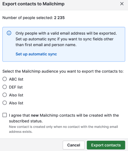 Pipedrive integration: Mailchimp - Knowledge Base | Pipedrive